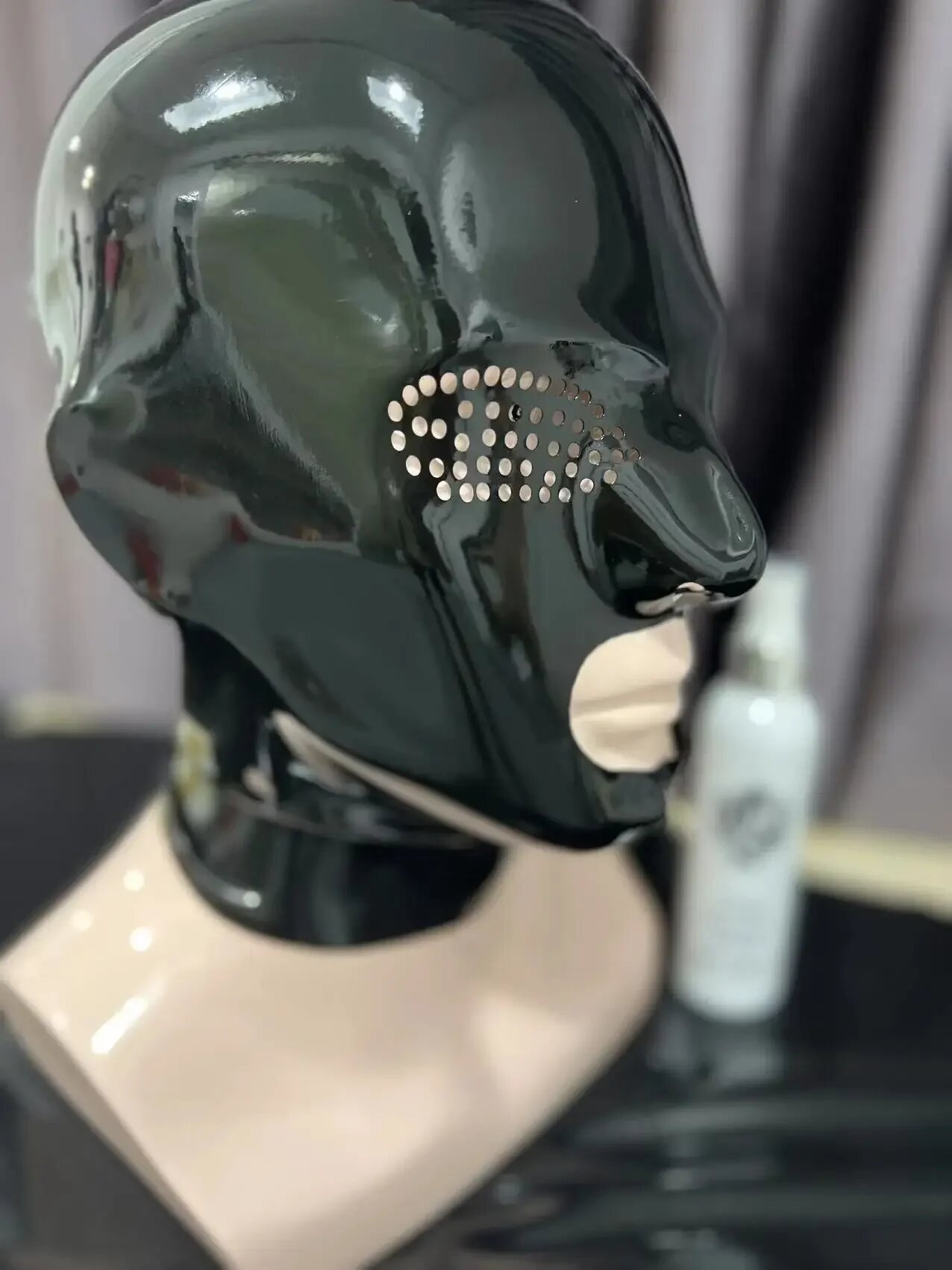 Латексные перчатки Eurocat Suits Темно-зеленый, L, seamless hood1