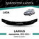 Дефлектор капота Defly Lada Largus 2012-2021 еврокрепеж, высококачественное оргс...