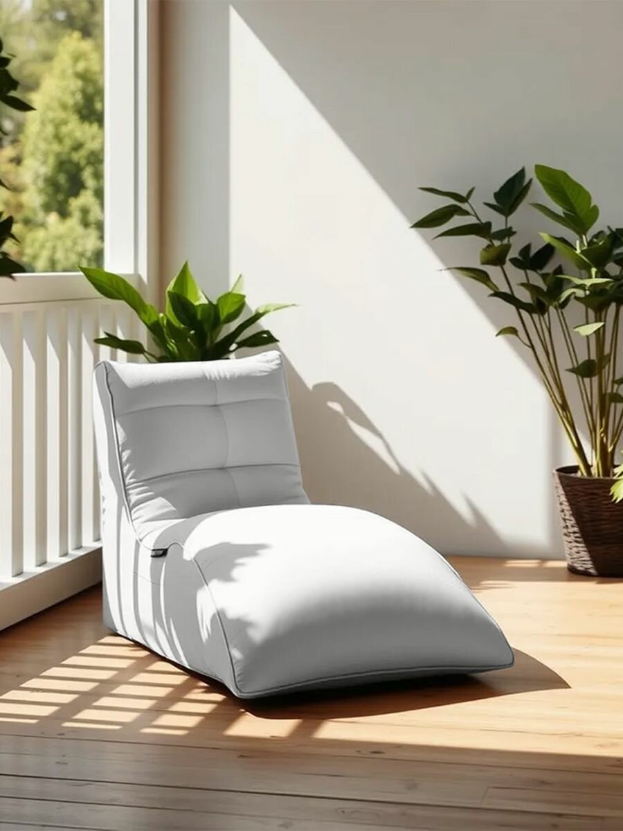 Кресло-шезлонг для дачи Avatar Sofa - Maldives Grey (олефин, серый) - садовая мягкая мебель для отдыха и релакса