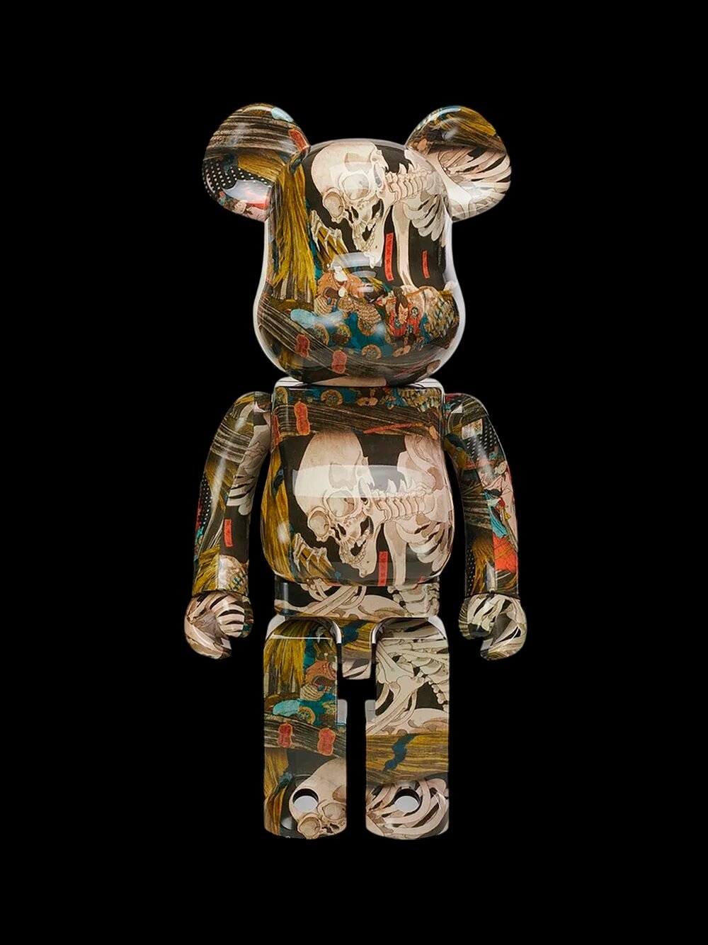 Коллекционная оригинальная фигура Bearbrick Utagawa Kuniyoshi 1000% / 70 см высота / ABS пластик / Medicom Toy