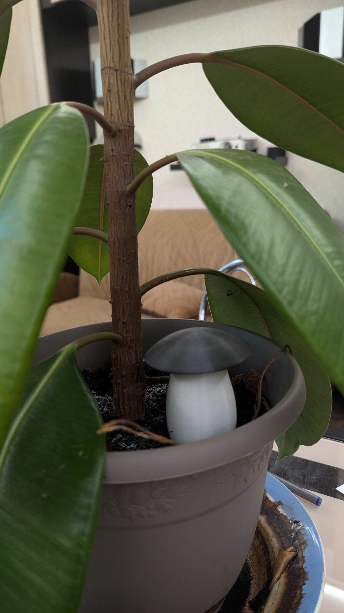 Zigbee датчик влажности почвы для Zigbee2MQTT "Гриб". Серый