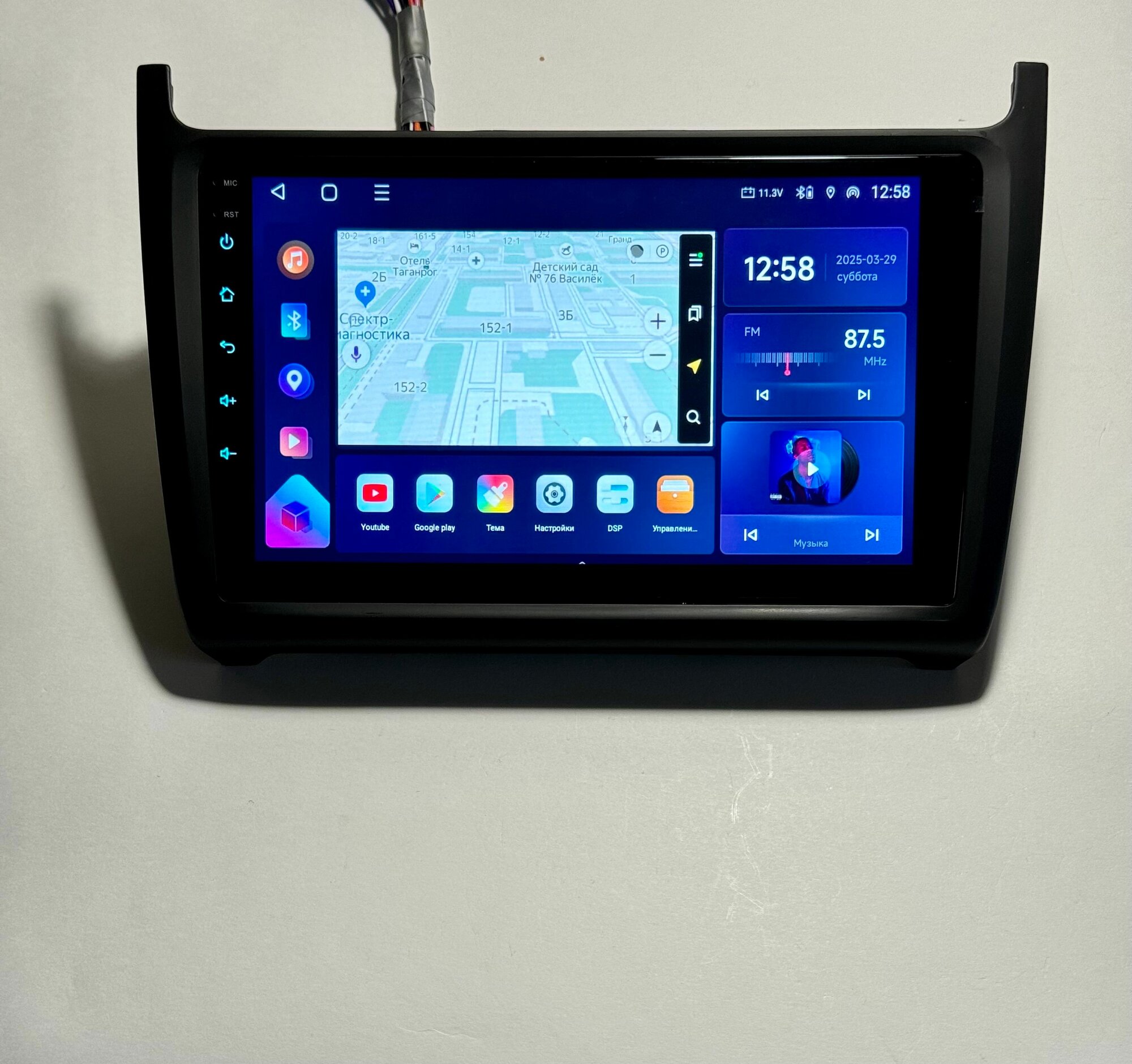 Магнитола для Volkswagen Polo Sedan 4/64GB QLED DSP CarPlay