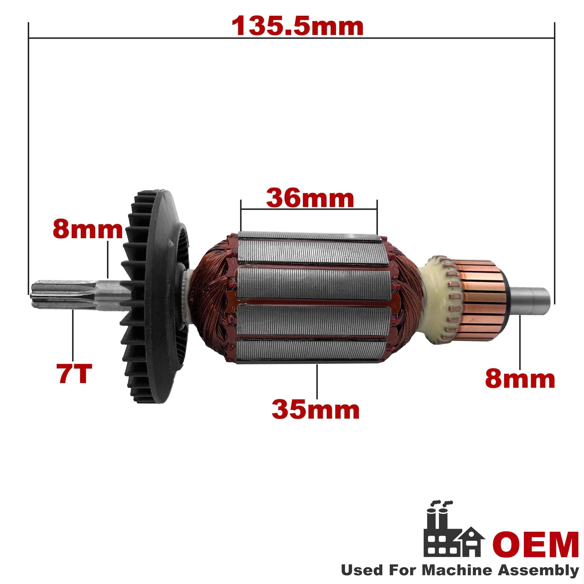 Ротор якорь для перфоратора Bosch GBH 2-18 E RE