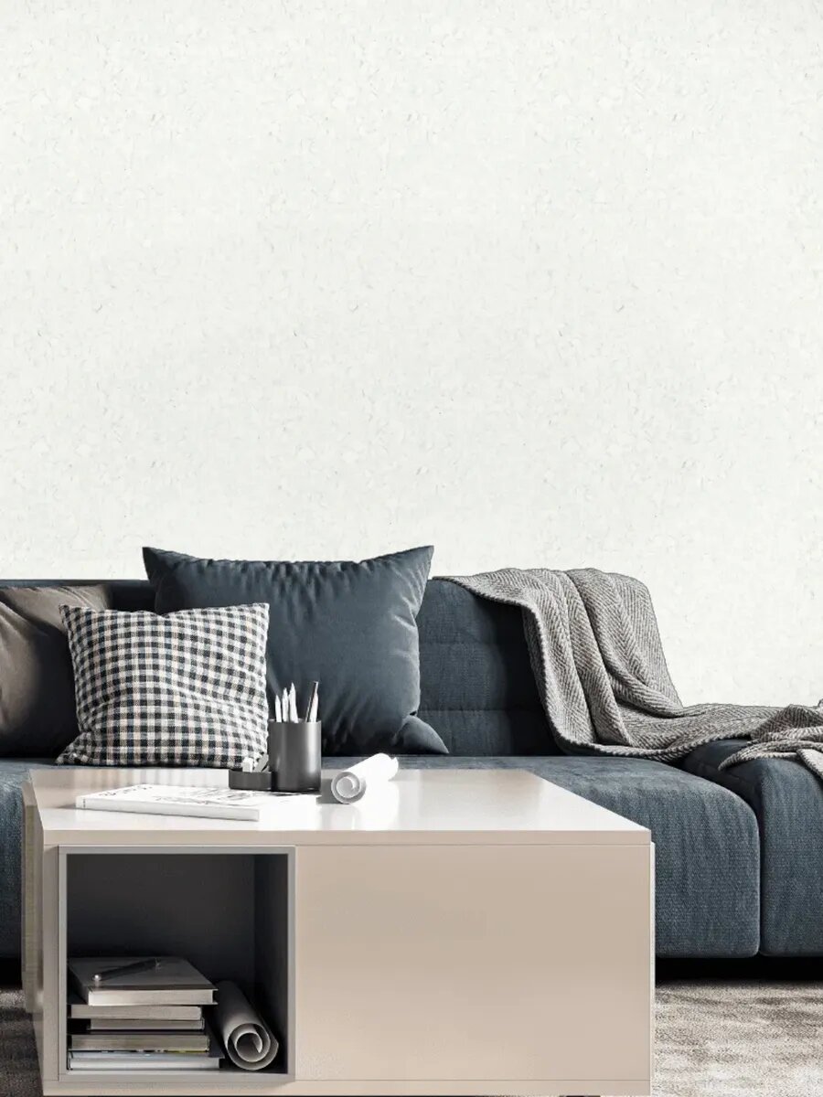 Жидкие обои Eco Wallpaper "Жасмин Е21", для спальни, белый, 1 кг