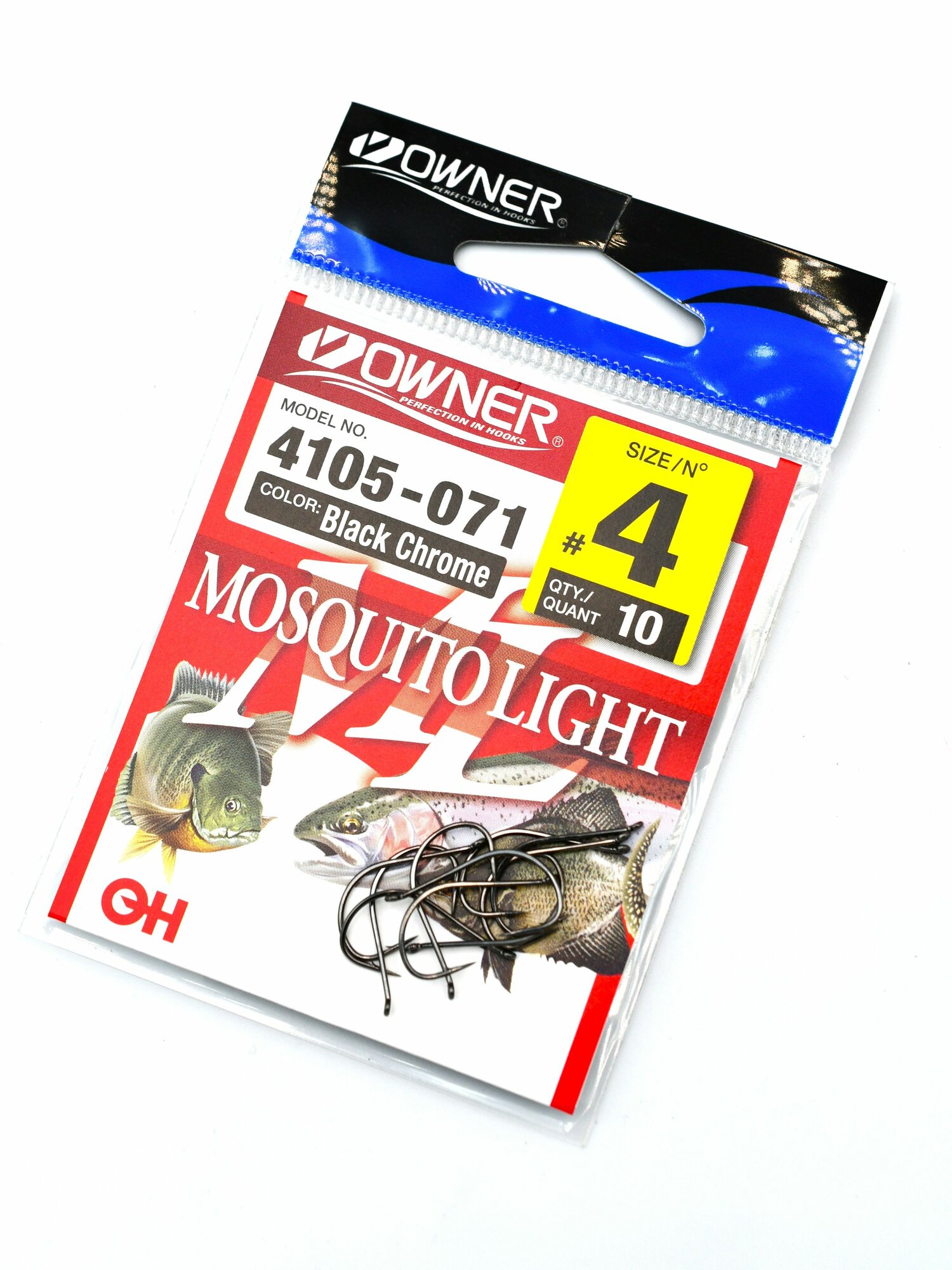 Крючок рыболовный OWNER Mosquito Light №4, 10 шт