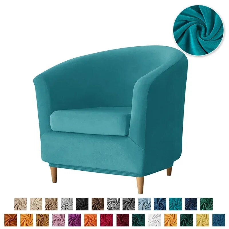 Бархатный чехол для кресла Yupartex A2 tub chair cover