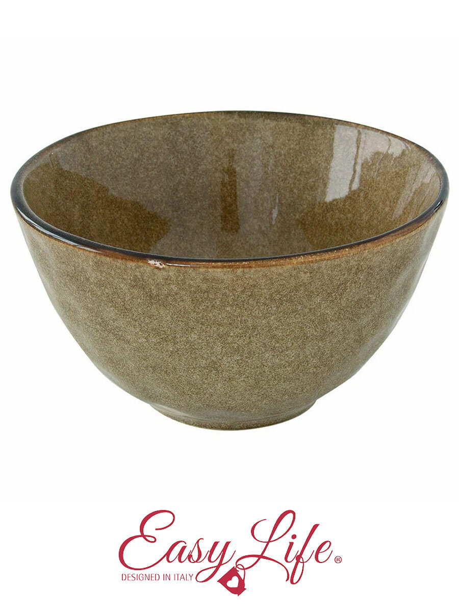 Салатник Easy Life Genesis terra 15 см, керамика, круглый, бежевый