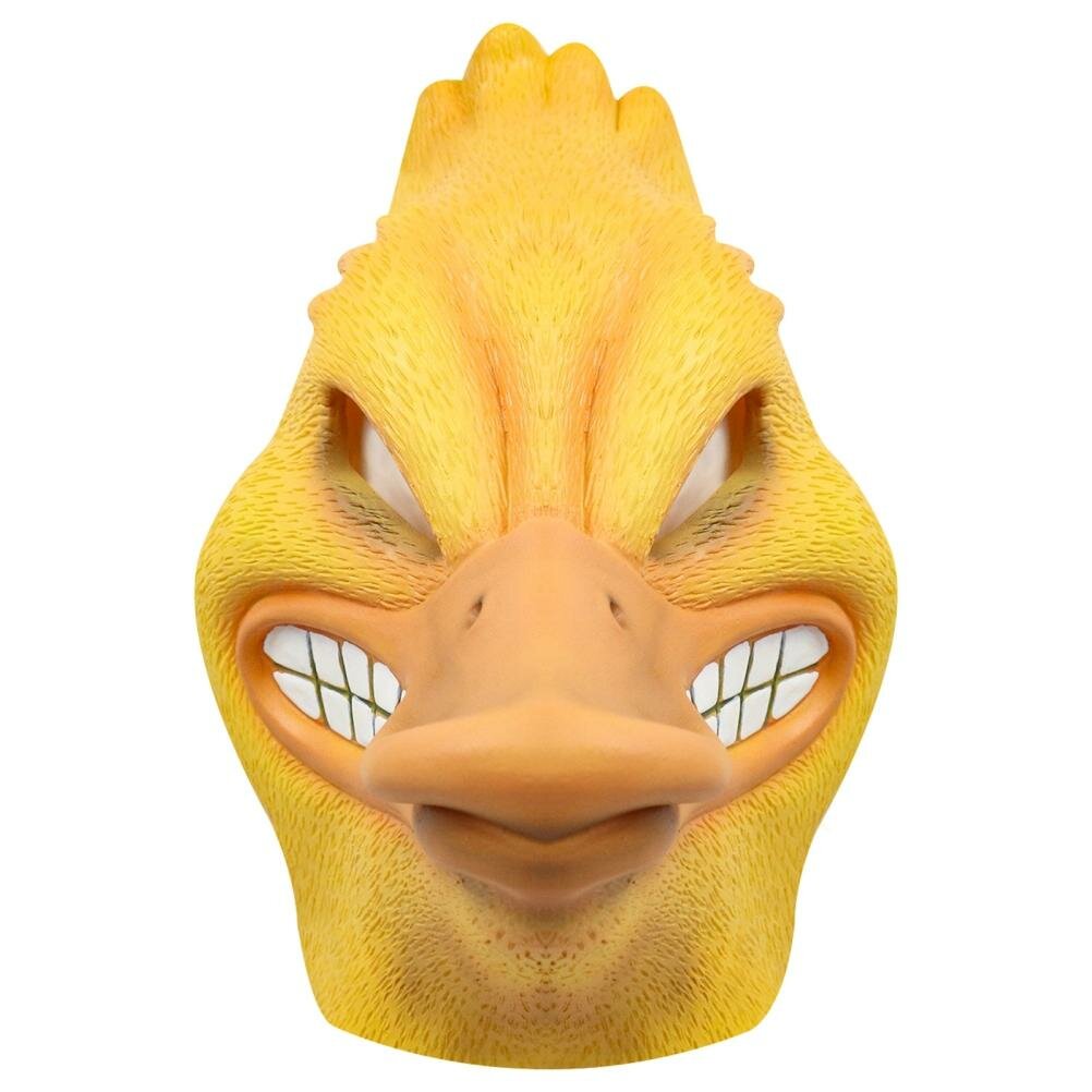 2022 Angry Duck Face Cover Латекс Забавный мультяшный животный чехол для лица Хэллоуин Вечеринка Косплей Опора Бар Декор Подарки