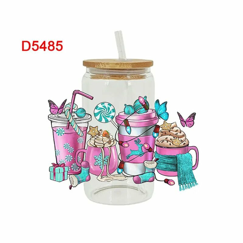 3D UV DTF наклейки для декорирования D5485