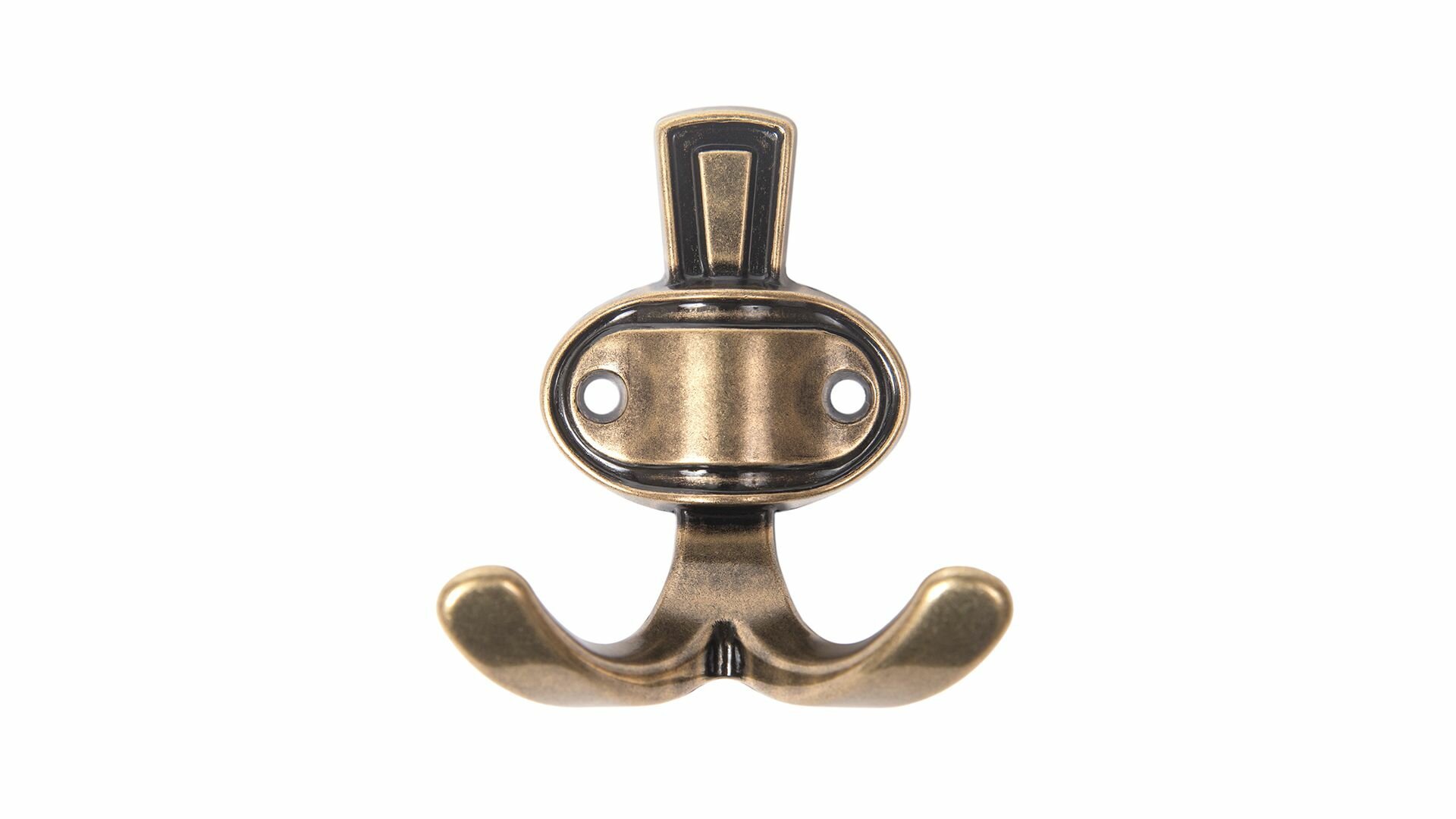 Мебельный крючок BARON K211AB.2, старинная латунь