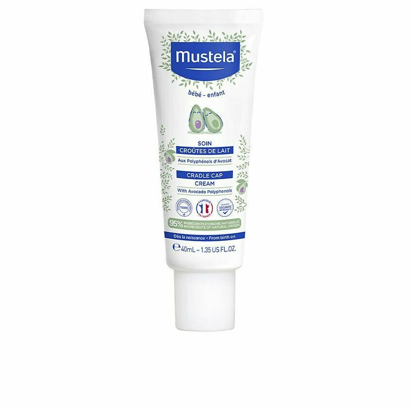 Mustela Cradle Cap Cream - Крем от молочных корочек на голове , 40 мл
