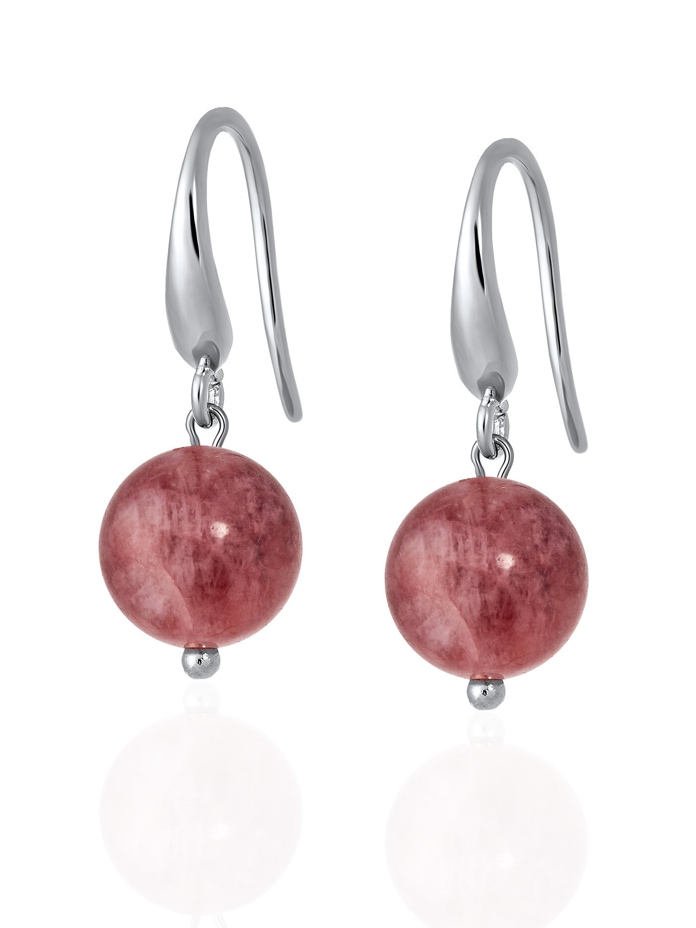 Серьги с подвесками, кварц