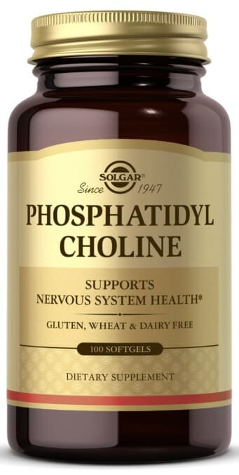 Solgar Phosphatidyl Choline, Фосфатидилхолин 100 гел. капсул