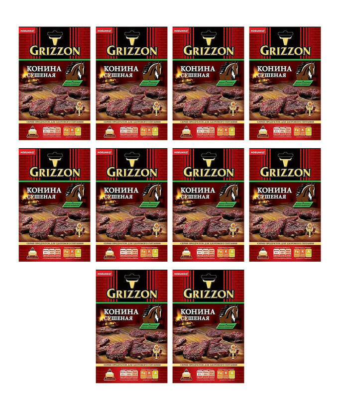 Grizzon Конина сушеная, 36 г, 10 уп
