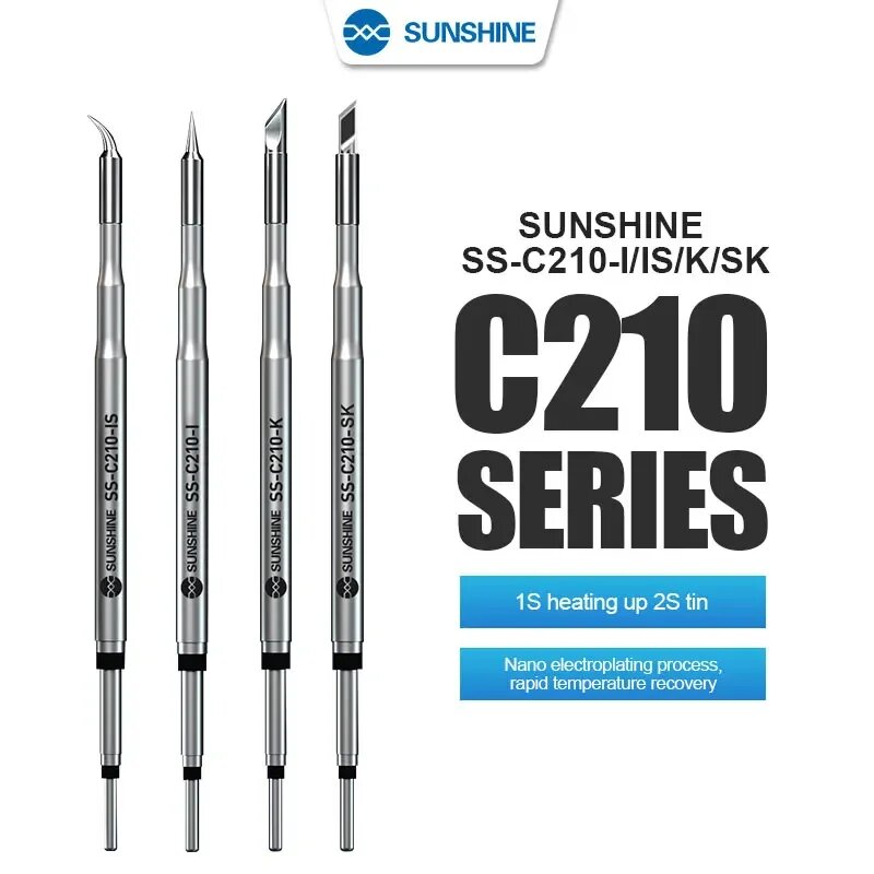 Картриджи Sunshine SS-C210, универсальные жала для паяльника C210, сварочное сопло, совместимое с паяльной станцией JBC Sugon T26.