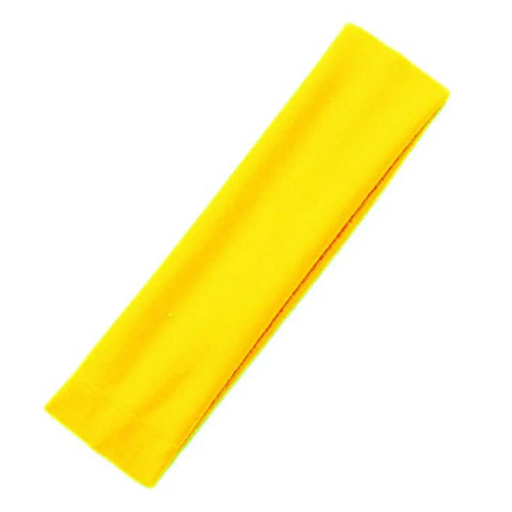 Спортивная повязка на голову карамельного цвета Желтый, Желтый