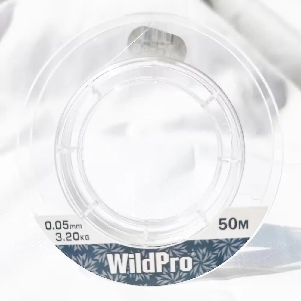 Леска WildPro, 0.05mm, 50m, Белый