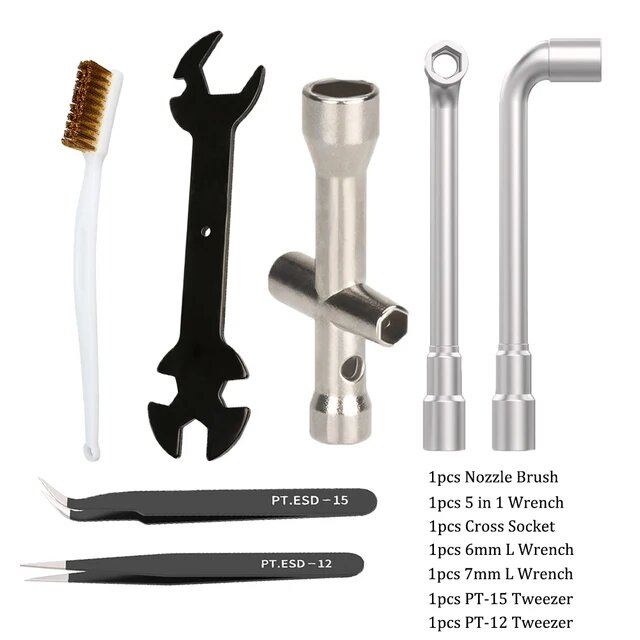 Набор ключей для 3D-принтеров MK8 MK10 7pcs kit