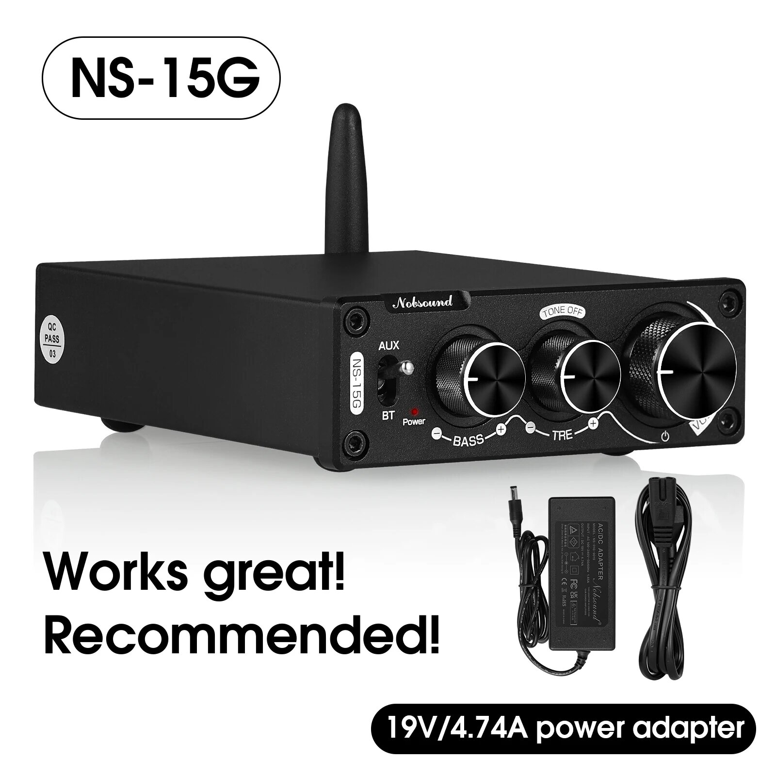 Douk Audio NS15G Мини Bluetooth Усилитель мощности With 19V4.74A power