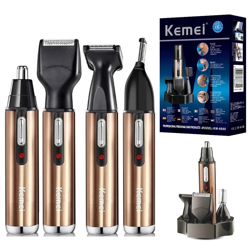 Kemei KM-6660 перезаряжаемый триммер для волос