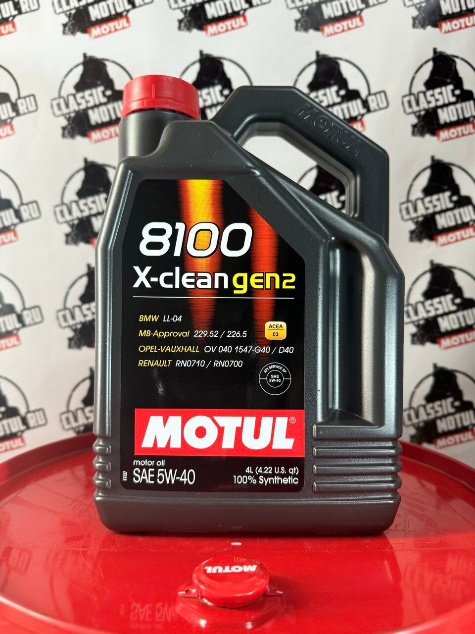 Синтетическое моторное масло Motul 8100 X-clean Gen2 5w-40 (4L) 112119
