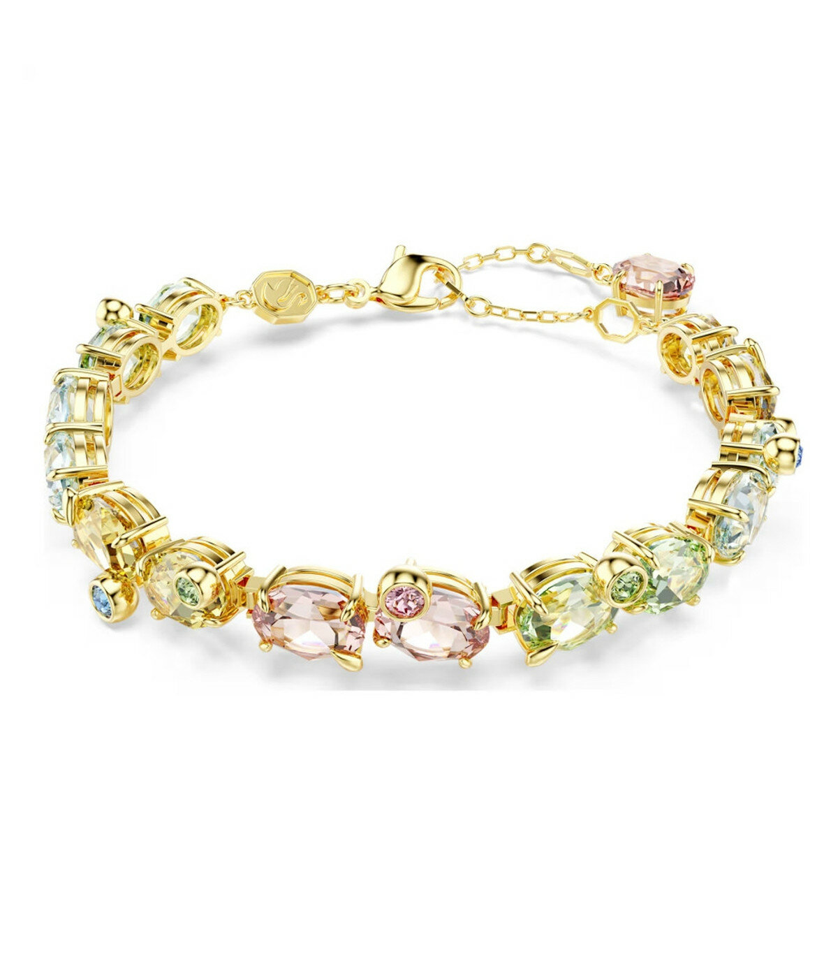 Жесткий браслет, кристаллы Swarovski