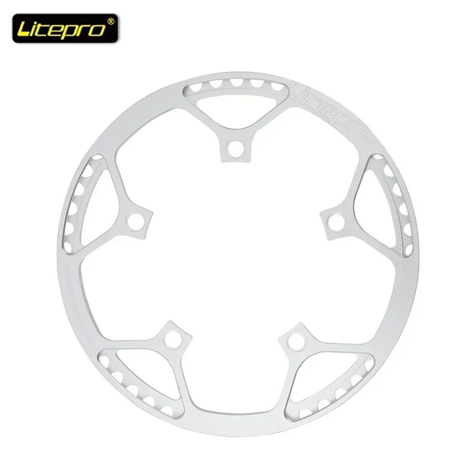 Шатуны Litepro Square 130 BCD 170 мм Алюминиевый сплав 56T, Silver Chainwheel