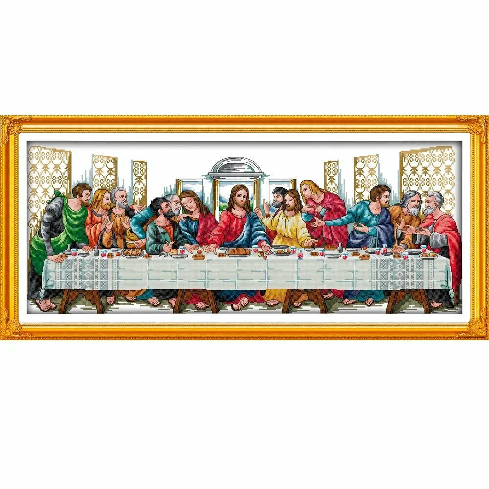 Вышивка крестом наборы/Тайная вечеря/11CT 98*44 см