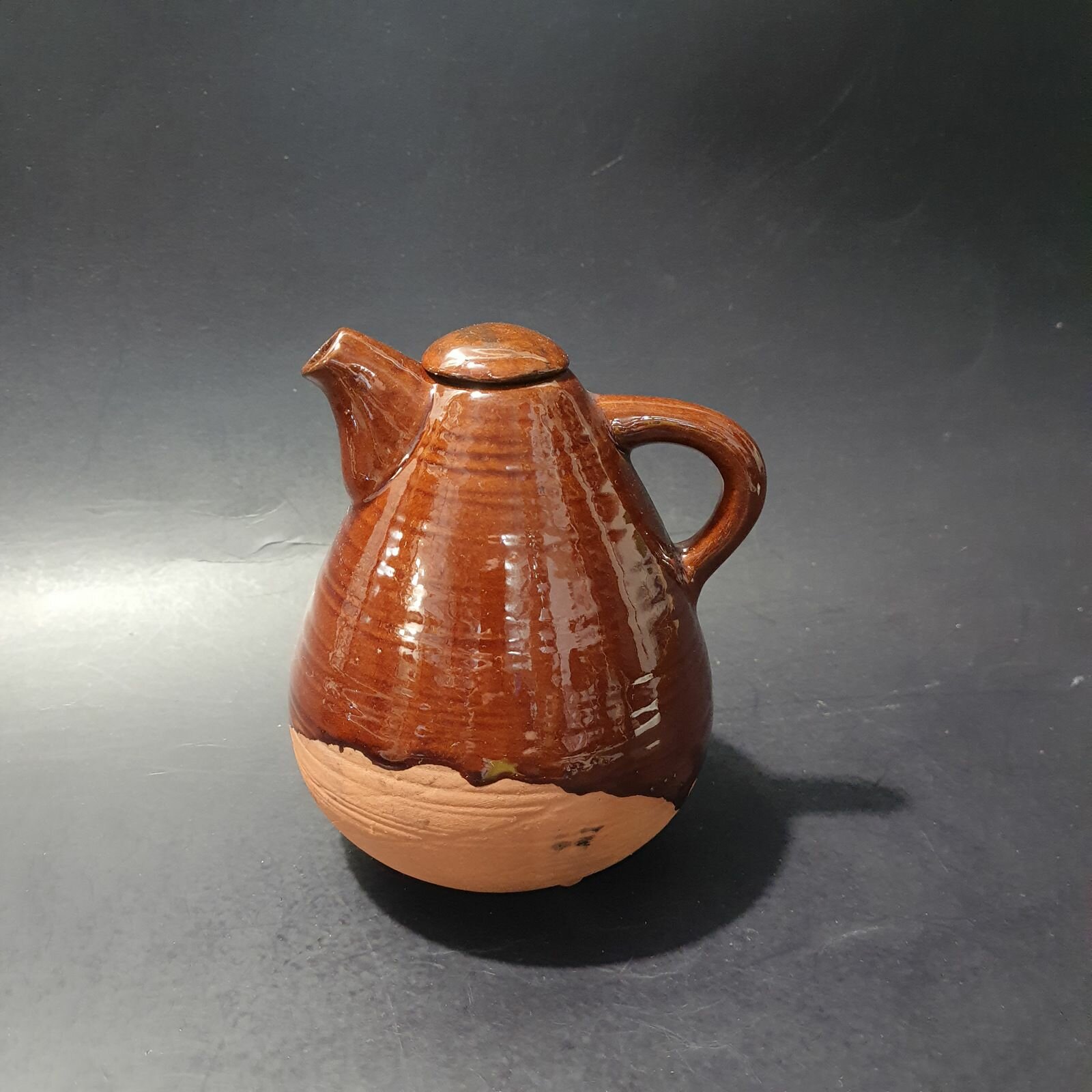 Чайник керамический на ножках винтаж СССР