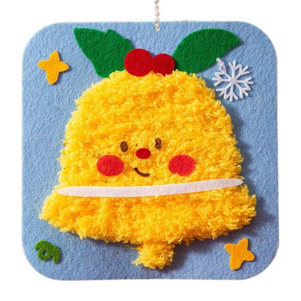 Рождественская роспись по нитям своими руками