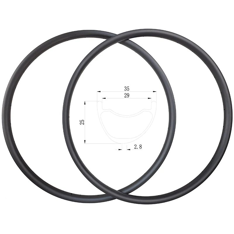 Speedsafe 29er MTB UL SL AM Карбоновые велосипедные диски 35 мм 28H 28H, SL 350g, Tubeless(Tapeless), UD Matte