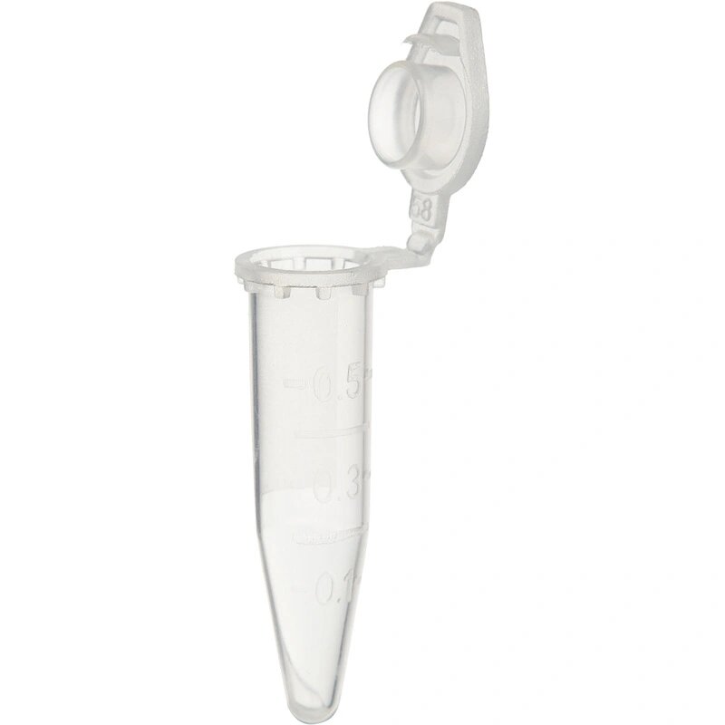 Пробирка микроцентрифужная (Эппендорфа) 0,5мл, дел, нестер. ПП 1000шт/уп