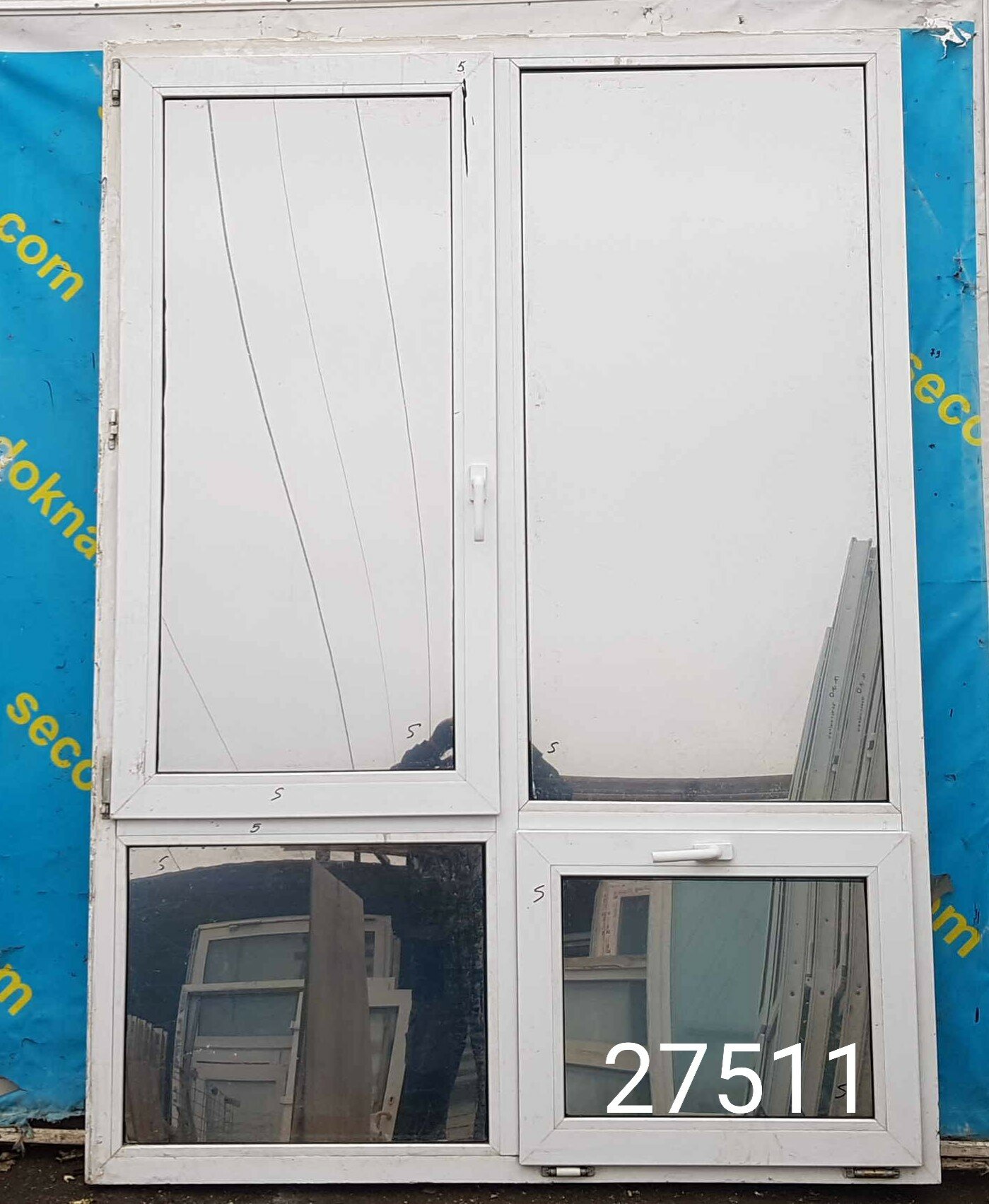 Пластиковое окно Б/У 2020(в) 1460 об х 1420(ш)