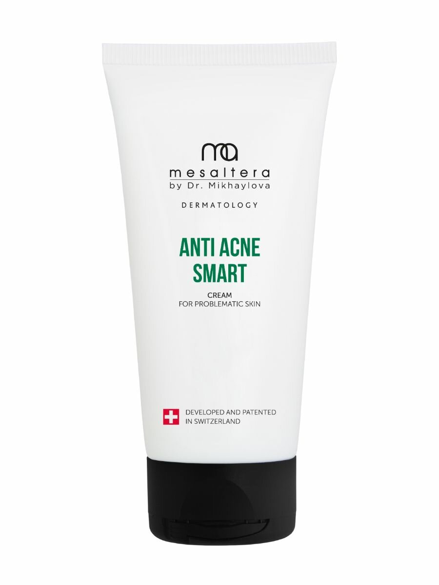 MESALTERA ANTI ACNE SMART Ламеллярный увлажняющий себорегулирующий крем для жирной и проблемной кожи, 50 мл