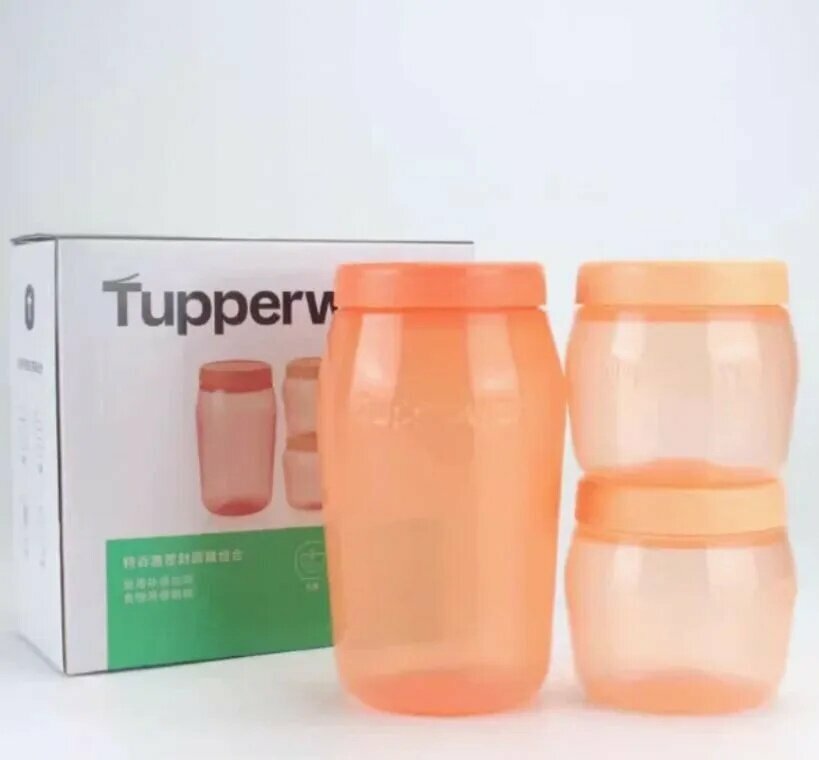 Tupperware Контейнер пищевой "lengcang", 325 мл, 825 мл, 3 шт