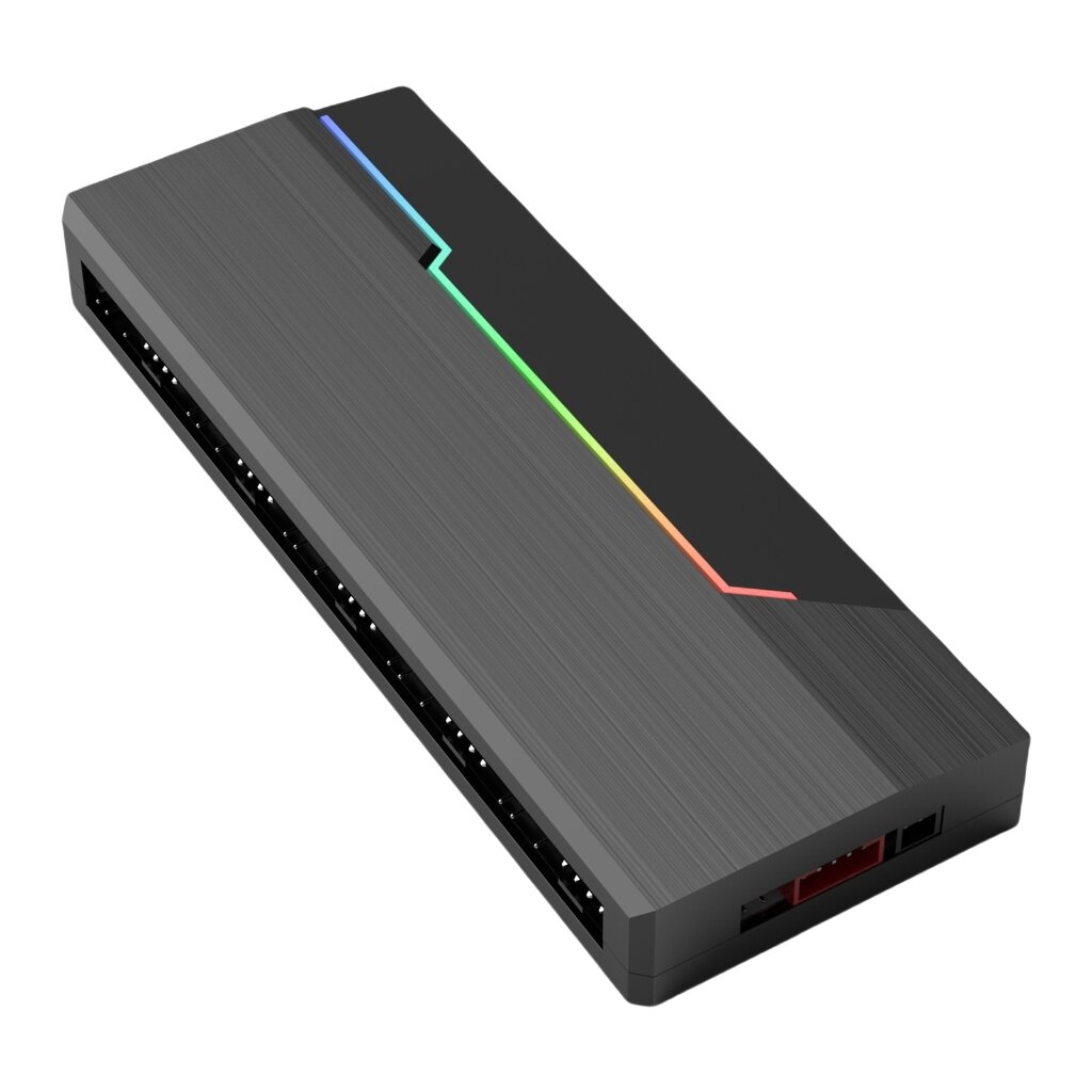 Беспроводной ШИМ-контроллер ARGB, двойная 10-портовая точная настройка, точное затемнение, настраиваемое для игровых компьютеров и ПК