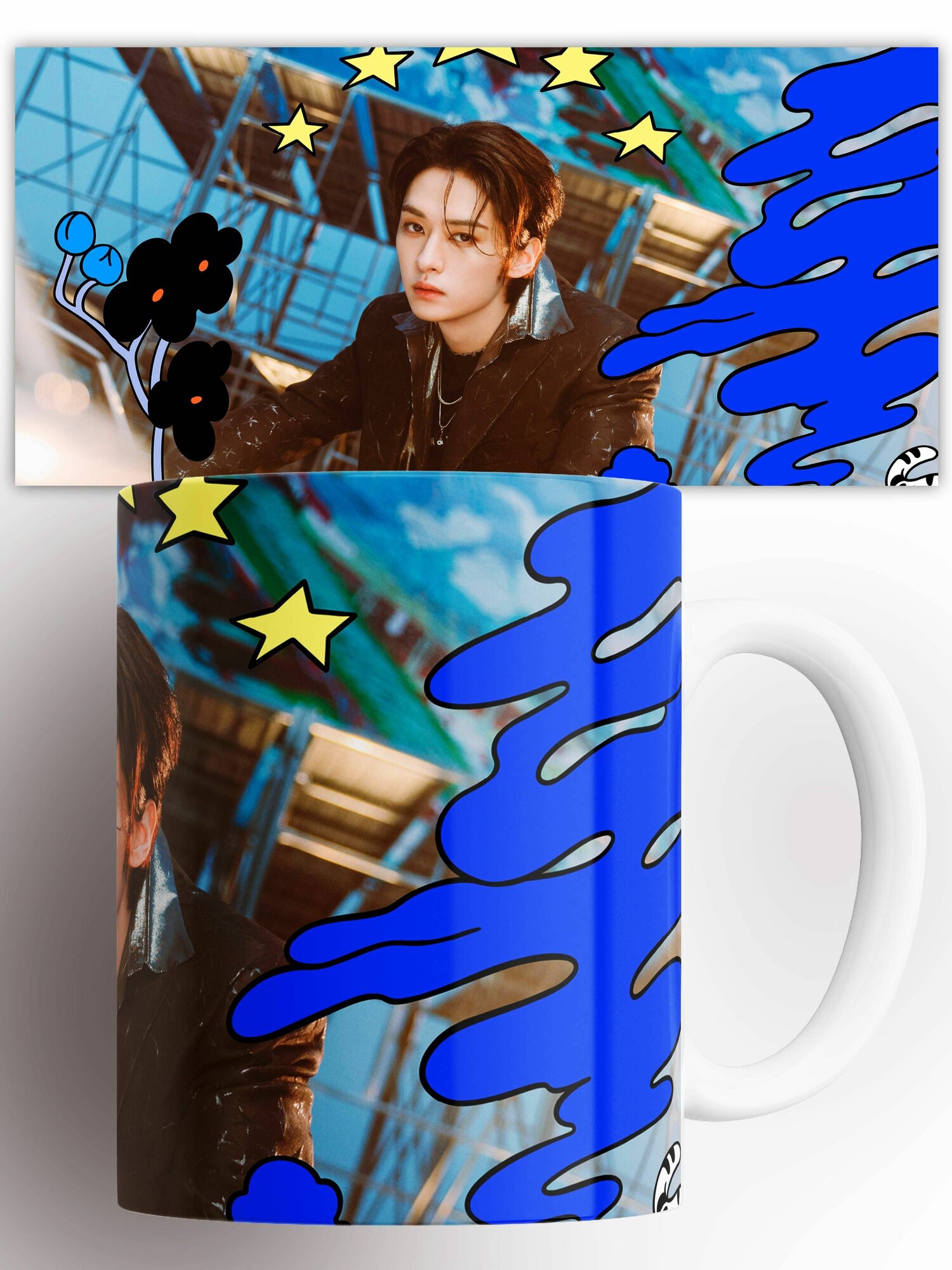 Кружка Стрей Кидс Stray Kids K POP Ли Мин Хо 330 мл