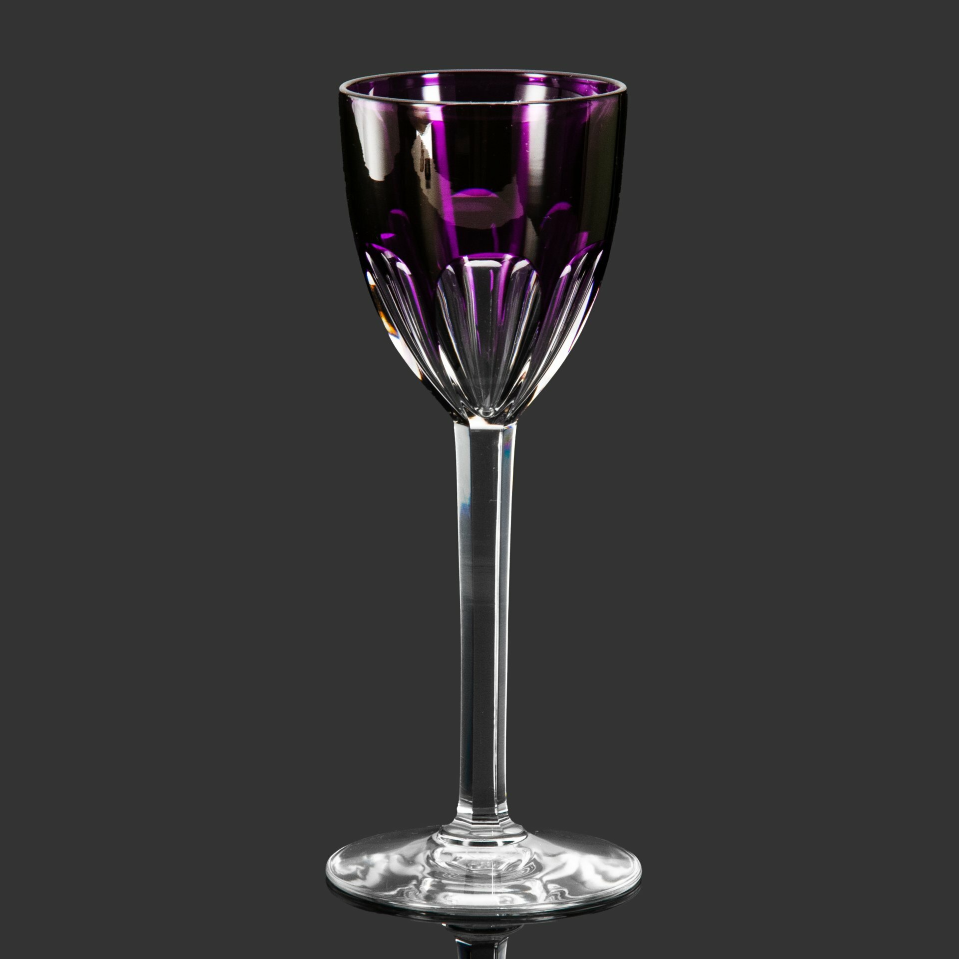 Бокал для вина пурпурного оттенка из серии "Genova", хрусталь, надцвет, Baccarat