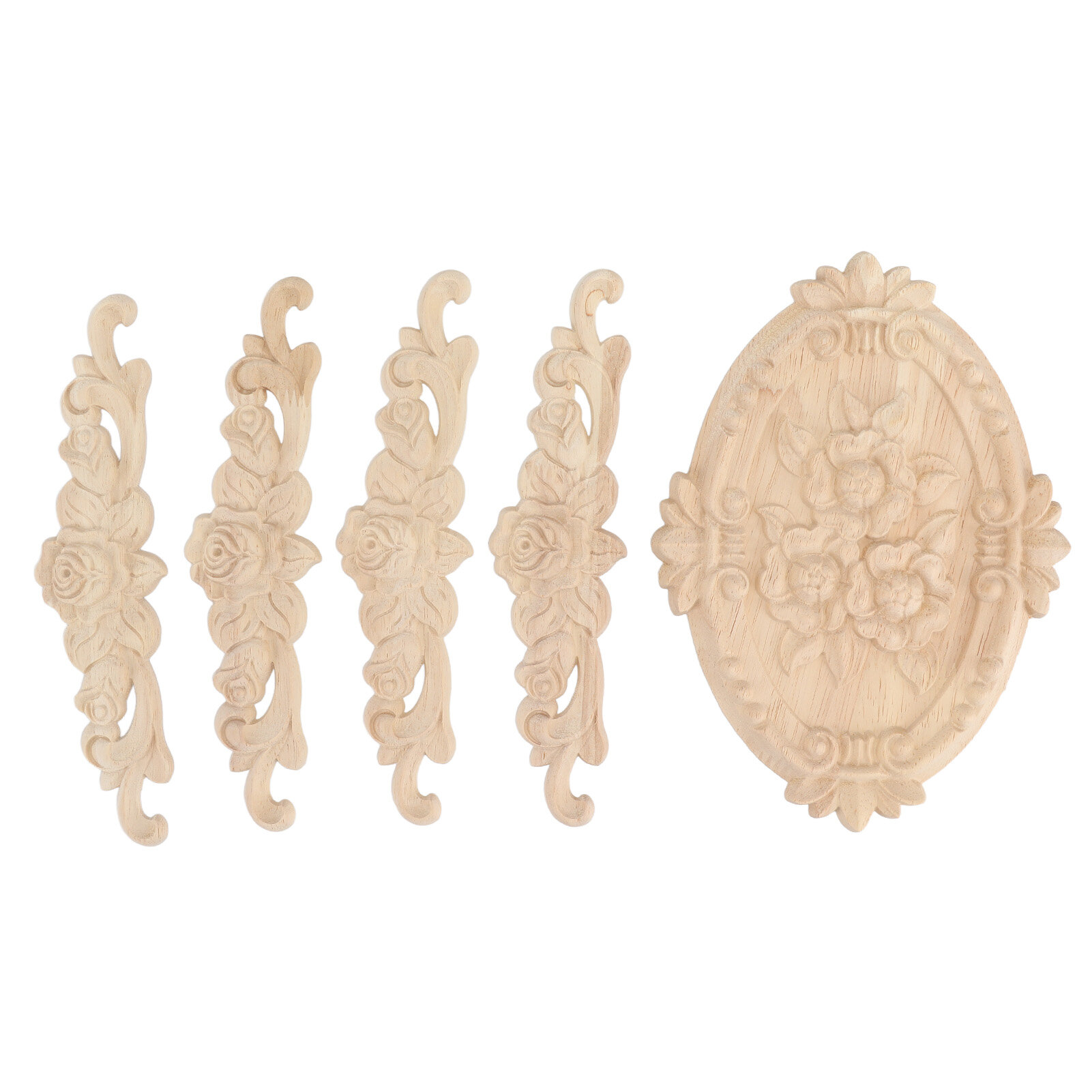 Деревянные аппликации в европейском стиле, изысканный внешний вид, декоративная деревянная резная угловая накладка для украшения двери шкафа