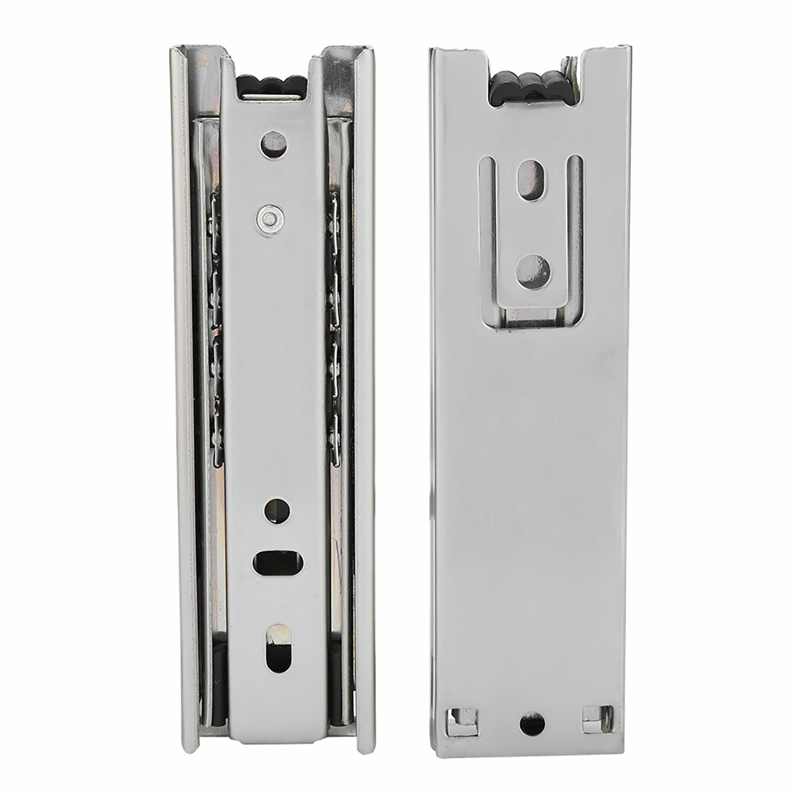 2 шт. 5 дюймов мини-рейки для ящиков, полное выдвижение, стальные, с цинковым покрытием, для кухни и шкафов