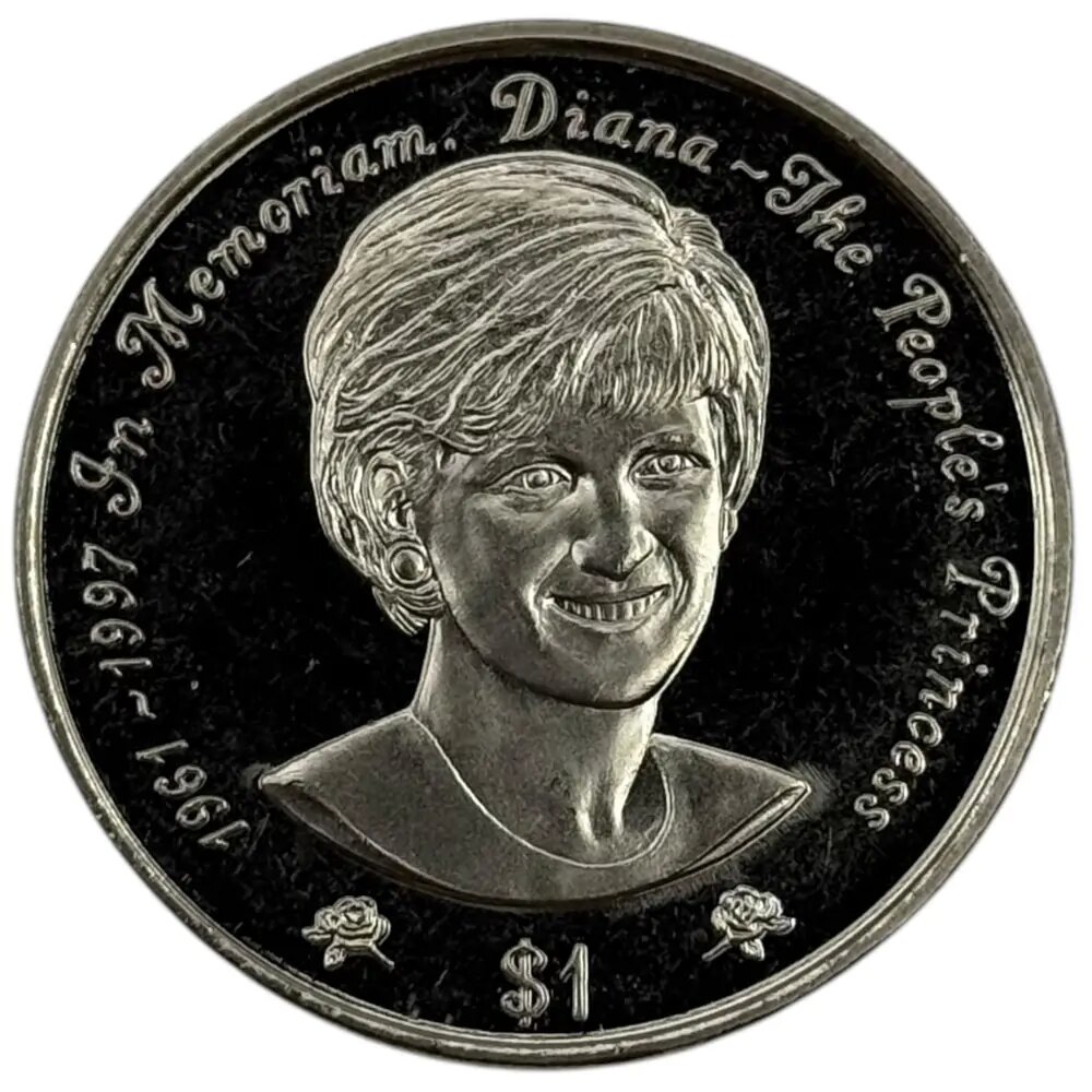Ниуэ 1 доллар 1997 г. (В память о Принцессе Диане)