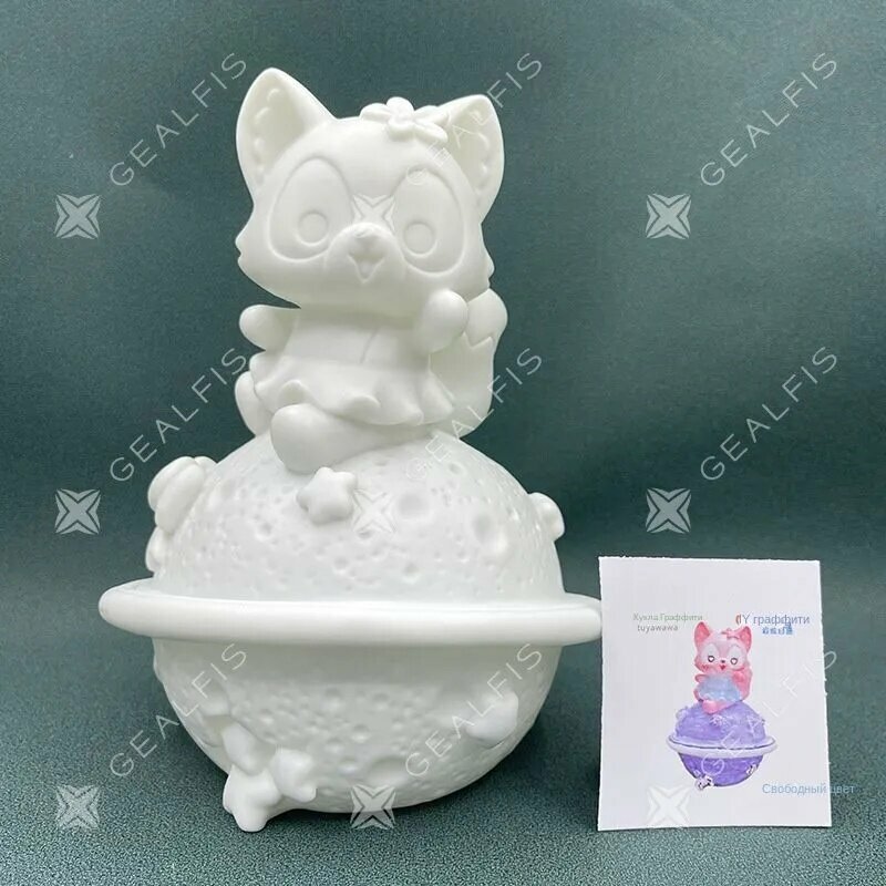 Набор для творческого обучения/раскрашивание гипсовых статуй/набор для рисования, раскрашивание гипсовых статуй 12 цветами и двумя кистями