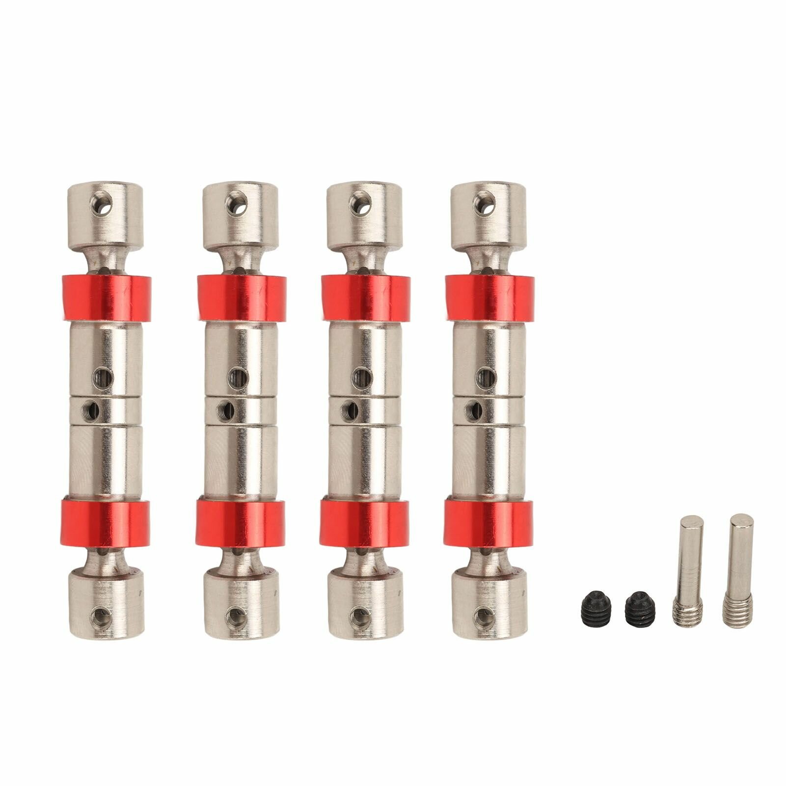 Приводной вал 65 75 мм Регулируемый стальной Низкий уровень шума при вращении Более эффективный вал трансмиссии для гусеничного автомобиля 1/10 с радиоуправлением Серебристый