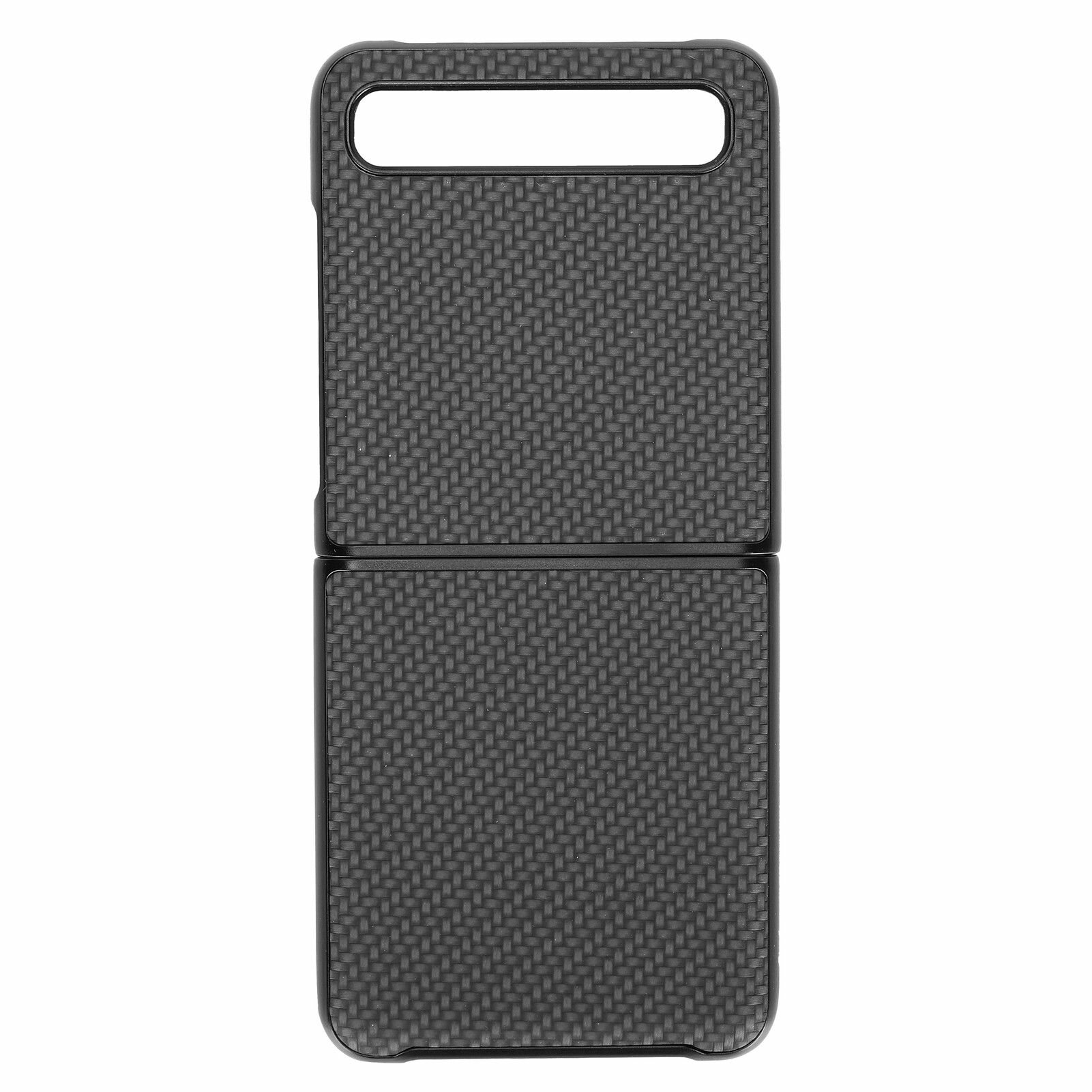 Чехол карбон для Samsung Galaxy Z Flip (Черный)