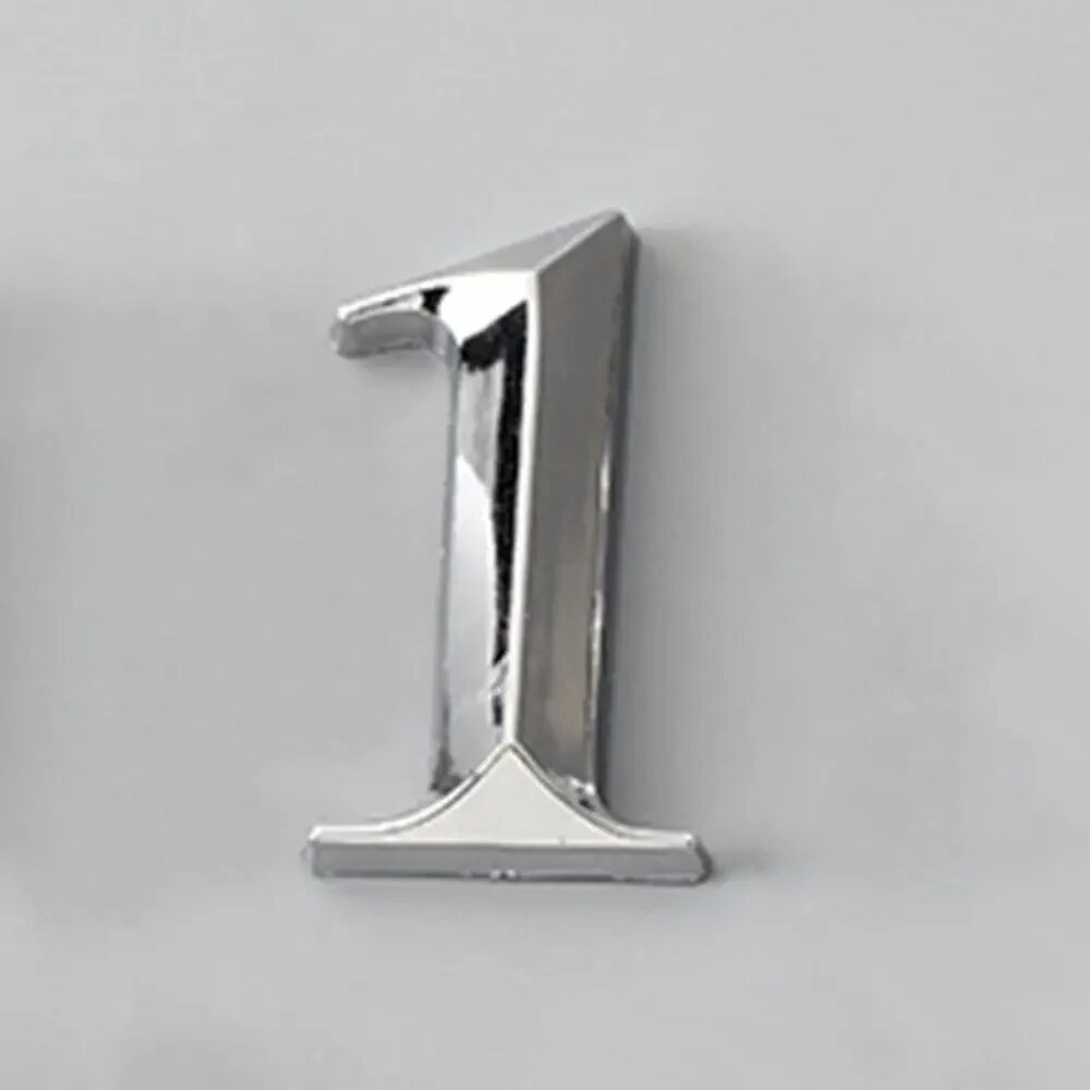 Номерная табличка для почтового ящика 0-9 черный акрил 5cm-1