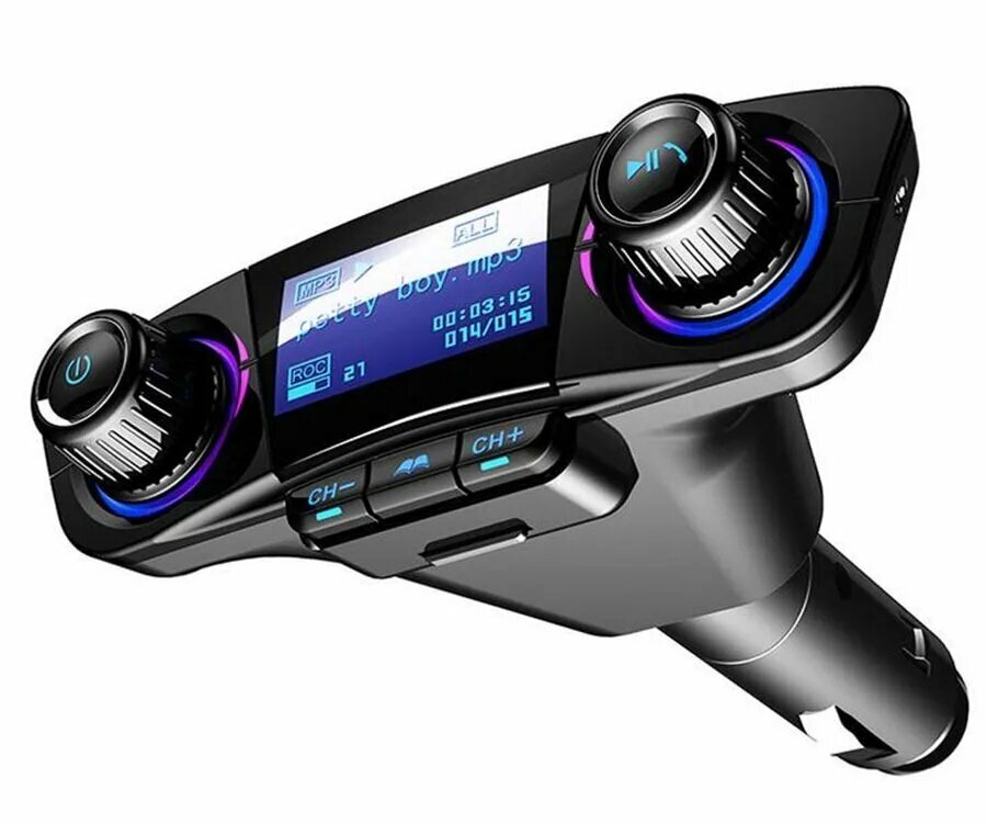 Установленный в автомобиле MP3-плеер, многофункциональный Bluetooth-приемник, автомобильное зарядное устройство с U-диском, автомобильный прикуриватель