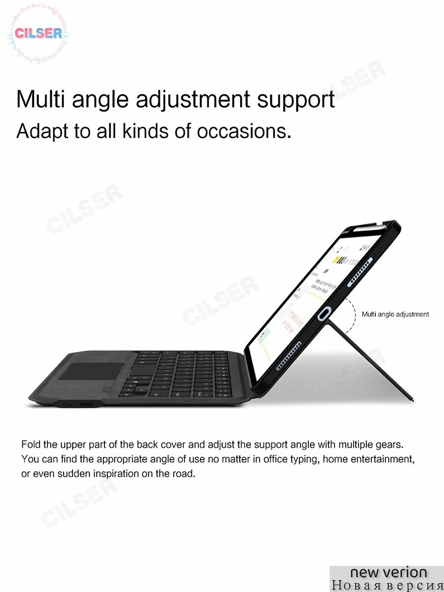 Разъемная клавиатура на русском язык для iPad Mini 7 8.3 дюйма A2993/A2995/A2996 Планшетный компьютер Клавиатура чехол