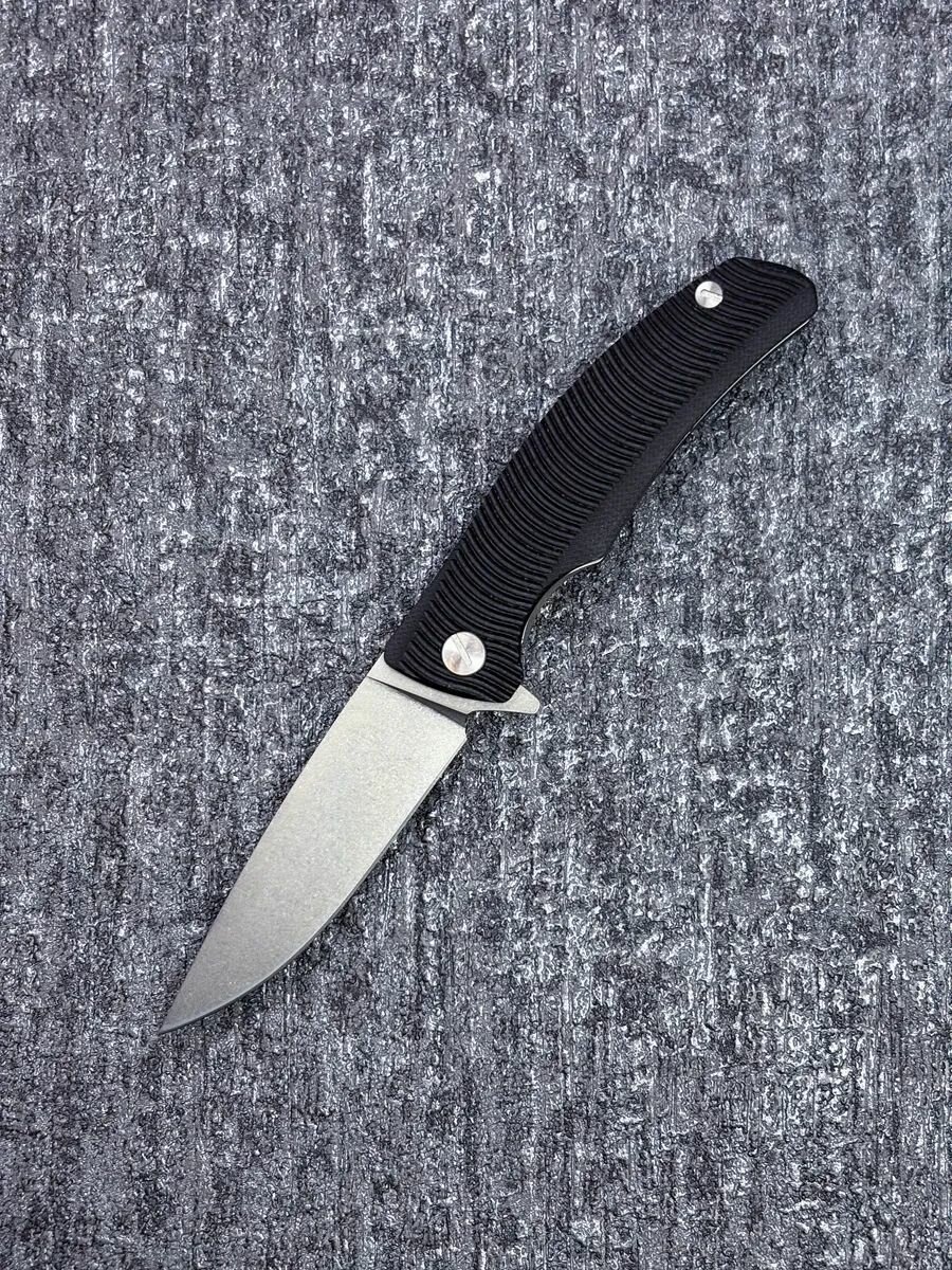 Складной нож флиппер TANOS черный 21 см