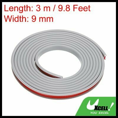 UXcell U-образный кант 9.8Ft (9мм) серый для мебели