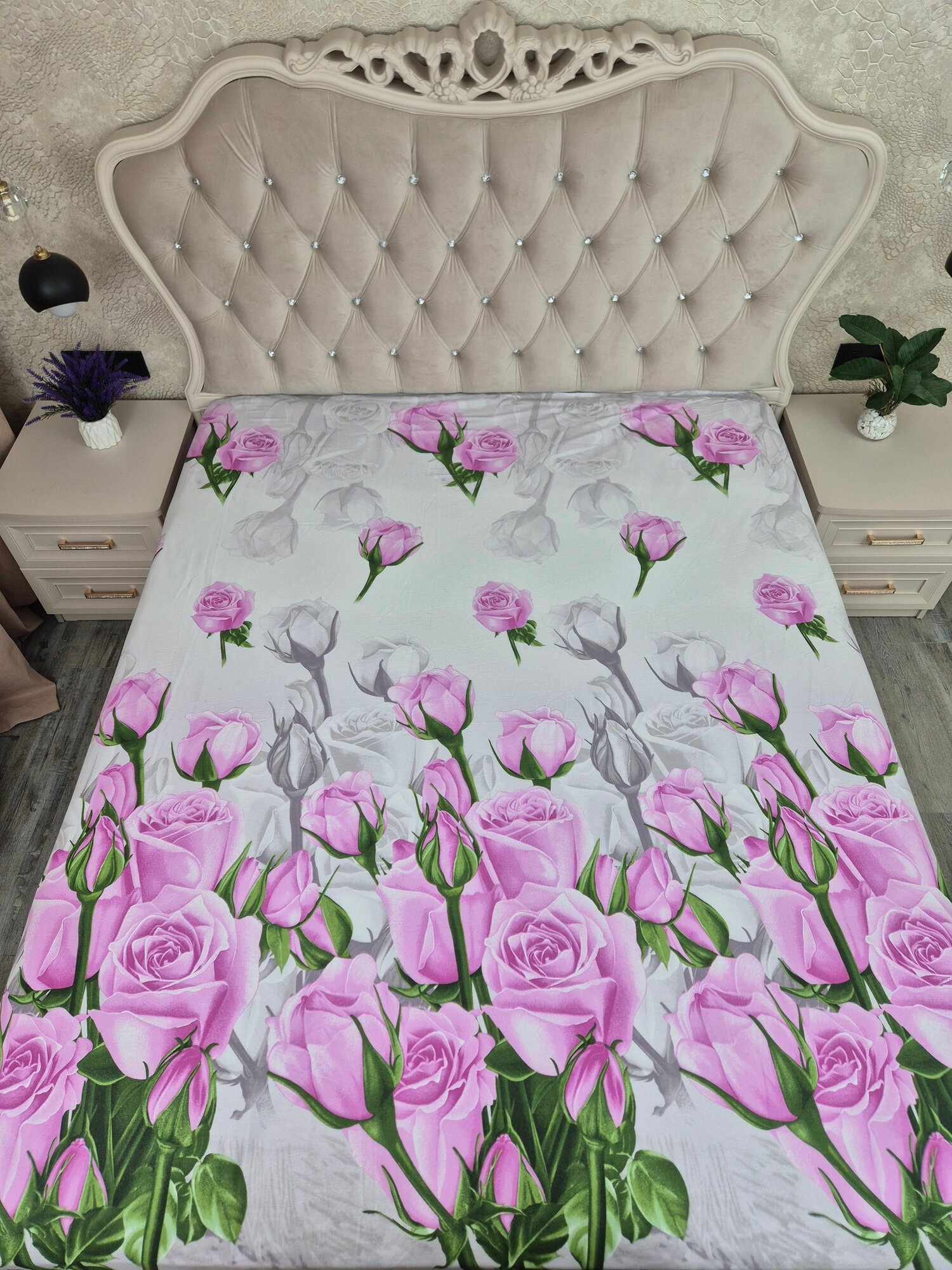 Простыня Бязь класическая Евро 220\240см Хлопок 100% производство Иваново плотность 120 гр/м2